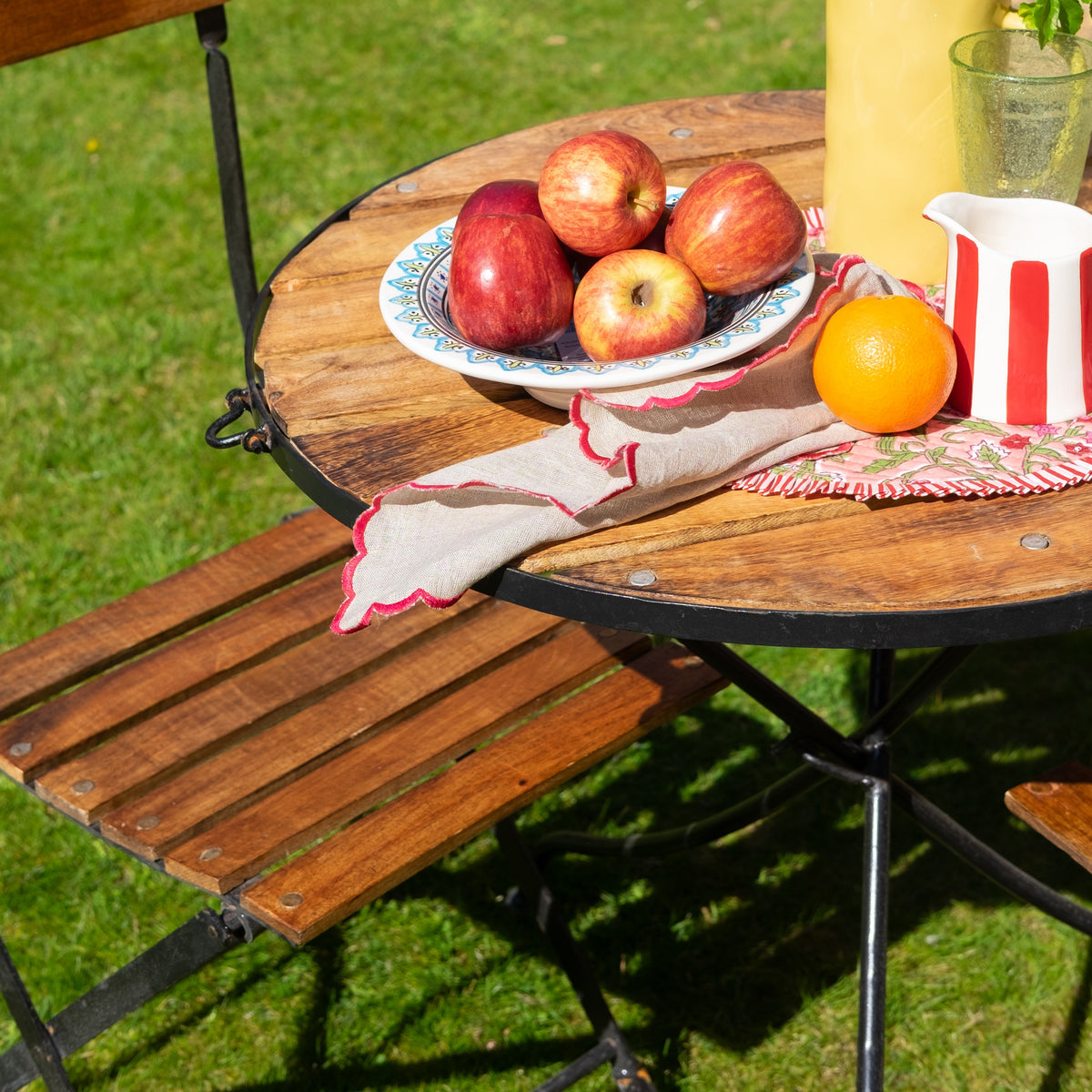 Mango Wood & Iron Garden Chair – Snape Maltings