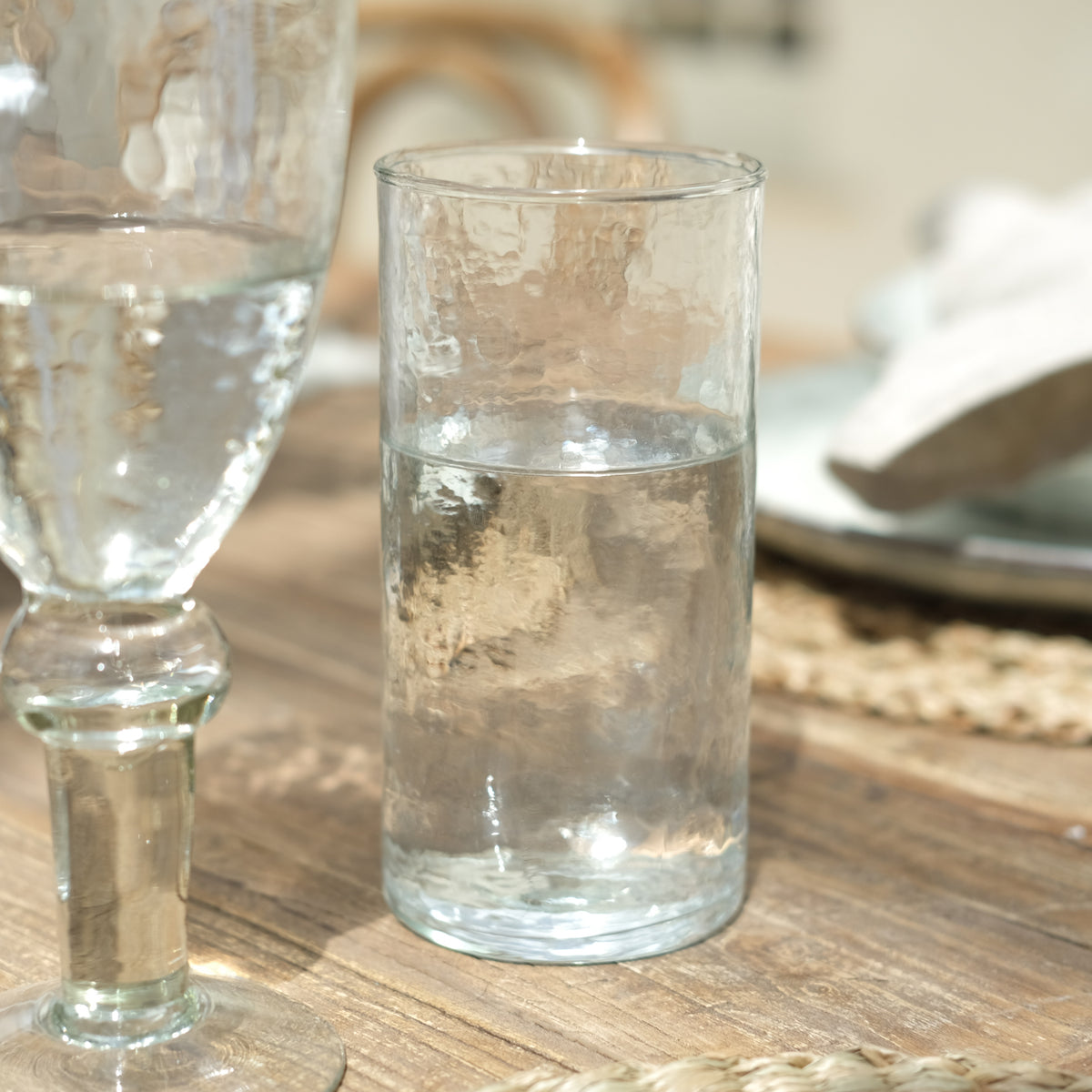 Rustic Hammered Water Glass – Snape Maltings