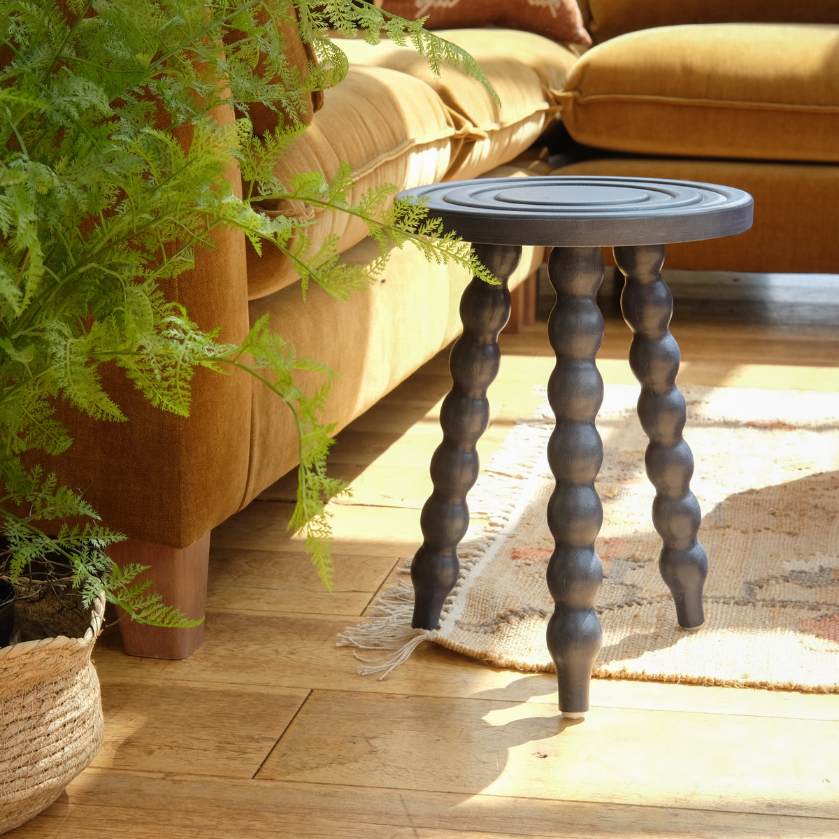 Indigo Button Stool – Snape Maltings