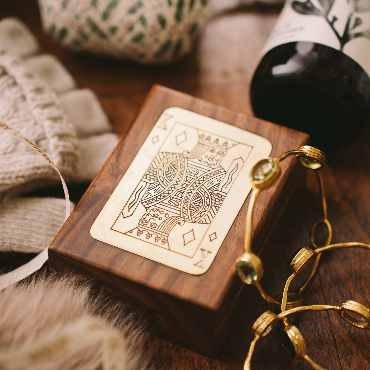 Golden King Wooden Box of Cards – Snape Maltings